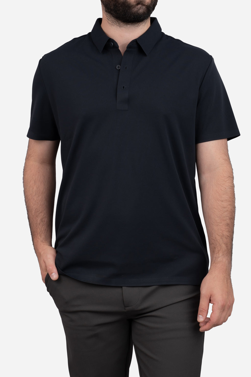 Tech Polo Shirt | Black | Under 510