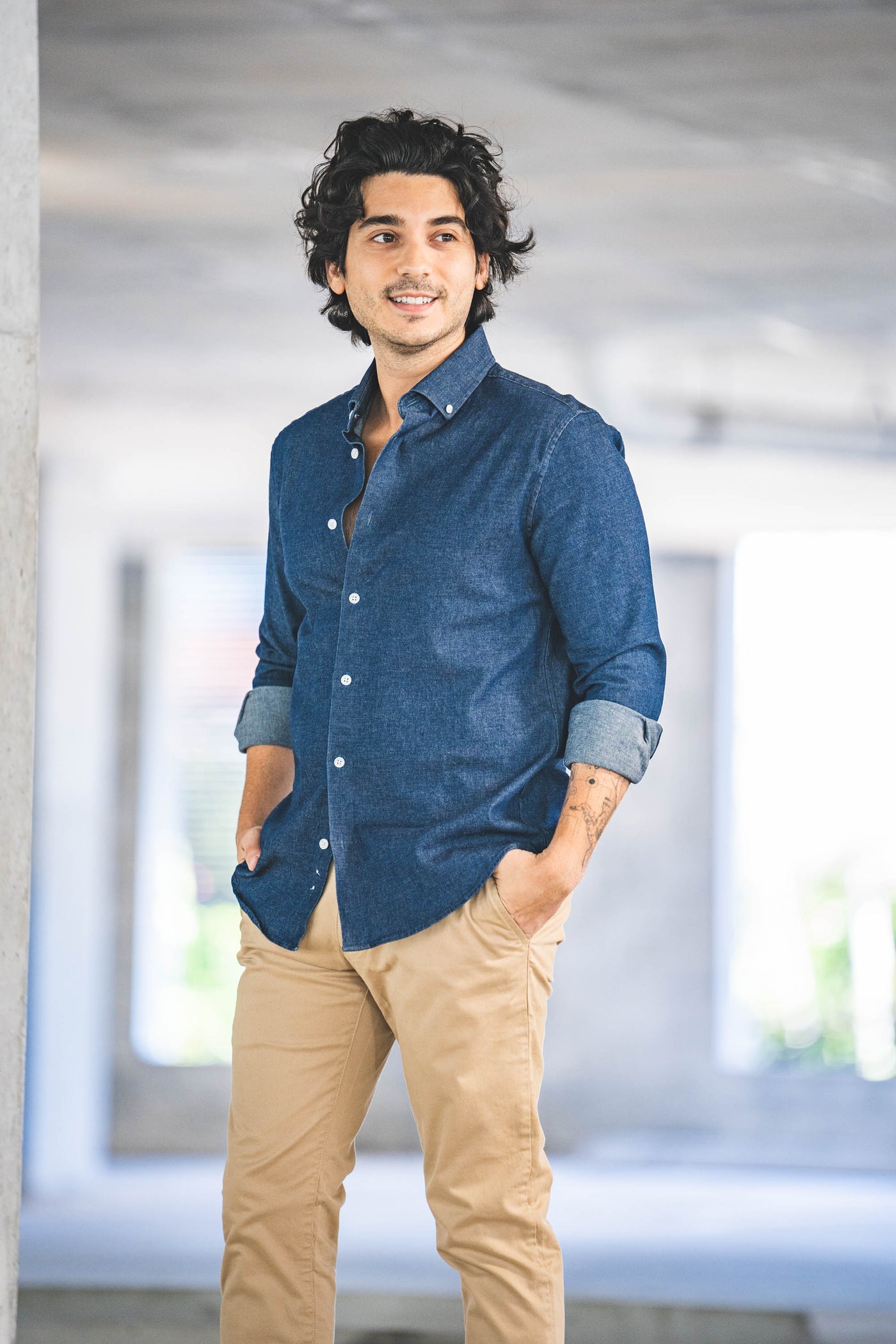 Short Men's Button Down Shirts | Tucked & Untucked Shirts