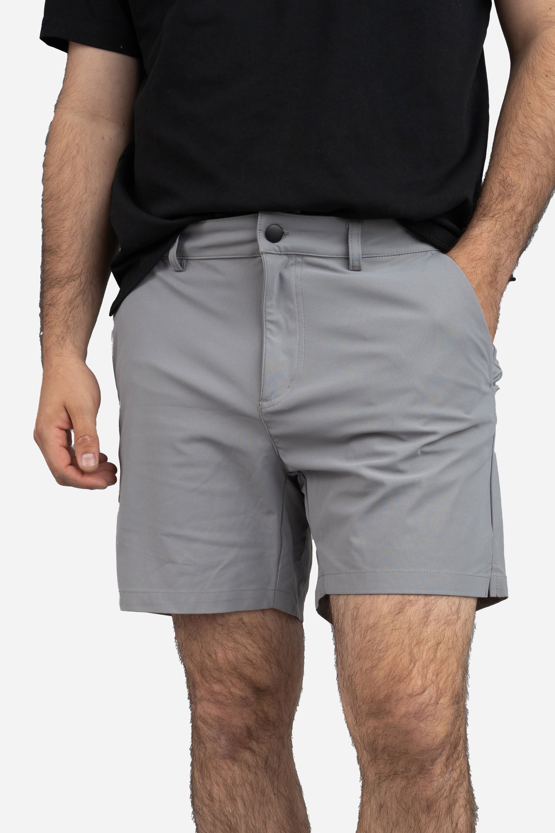 Pace Performance Shorts Gray - Shorts for Short Men | Under 510