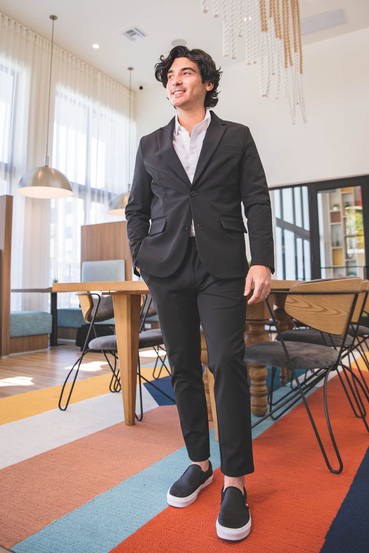 Stretch Performance Suit Jacket | Black | Short Men's Suits