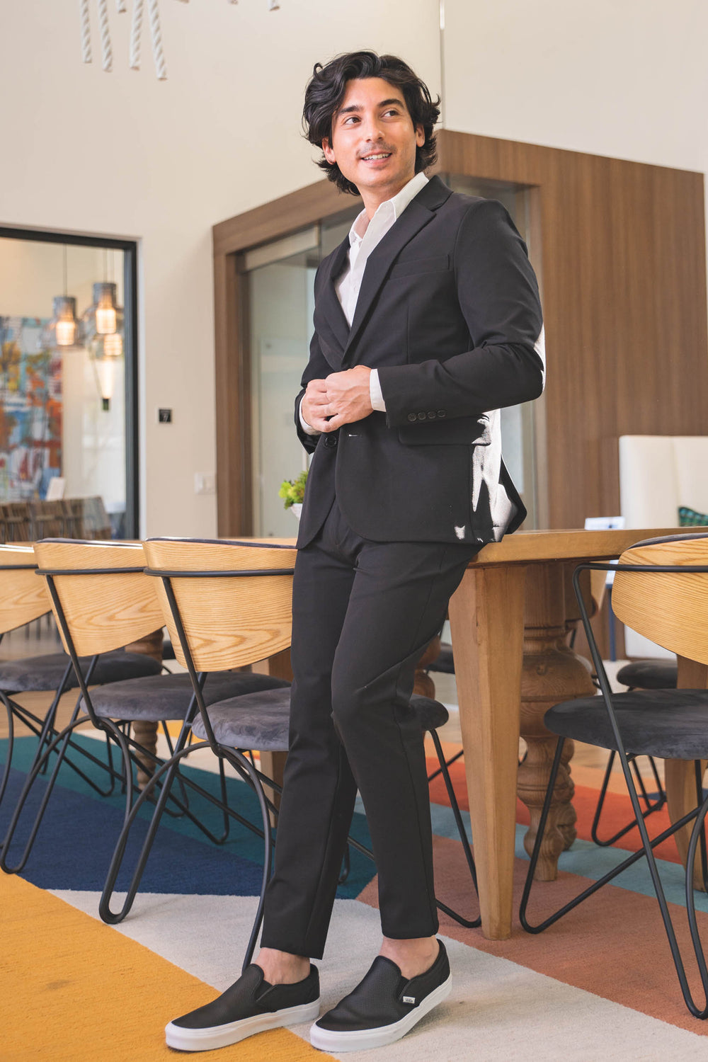 Stretch Performance Suit Jacket | Black | Short Men's Suits