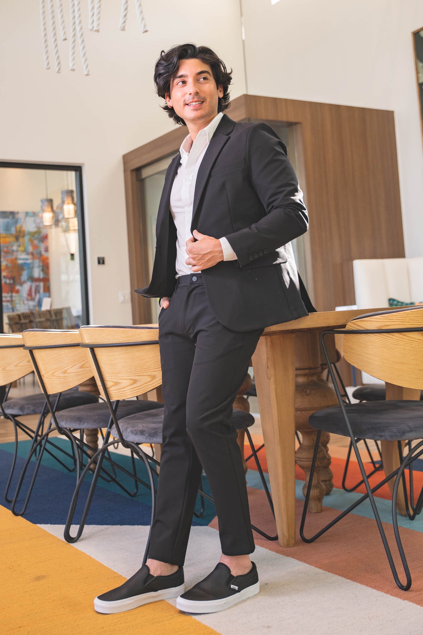 Stretch Performance Suit Jacket | Black | Short Men's Suits