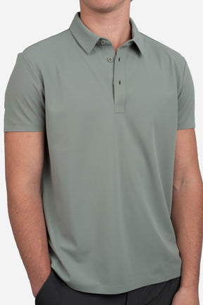 Tech Polo Shirt | Green Tea | Under 510